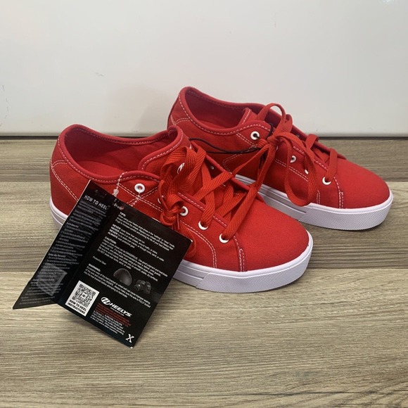 Heelys | Shoes | Heelys Mens Pro 2 Hes0456 Red Roller Skate Shoes Lace ...